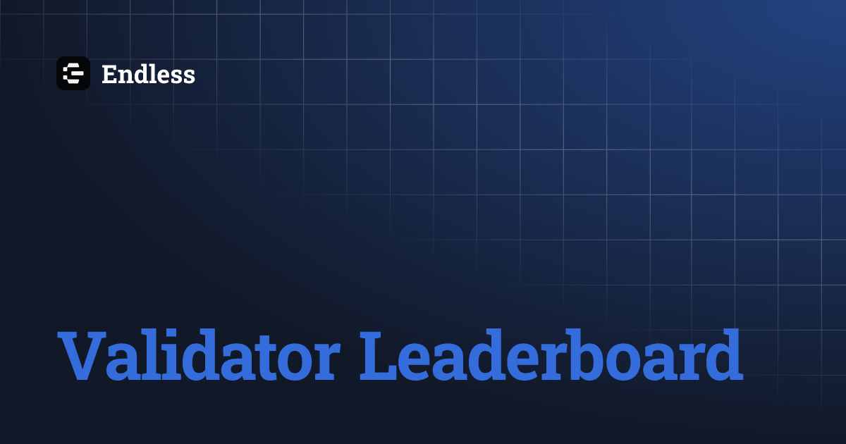 Validator Leaderboard | Endless